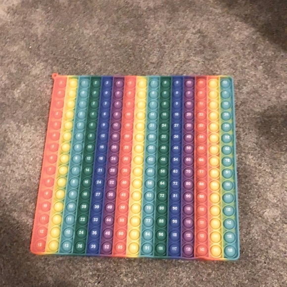 Toys | Rainbow Multiplication Table Pop It | Poshmark